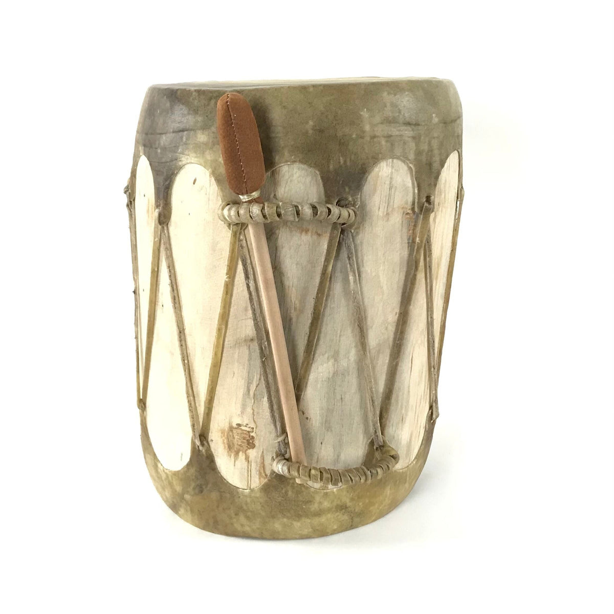 Everett Fragua Traditional Log Drum – Indian Pueblo Store