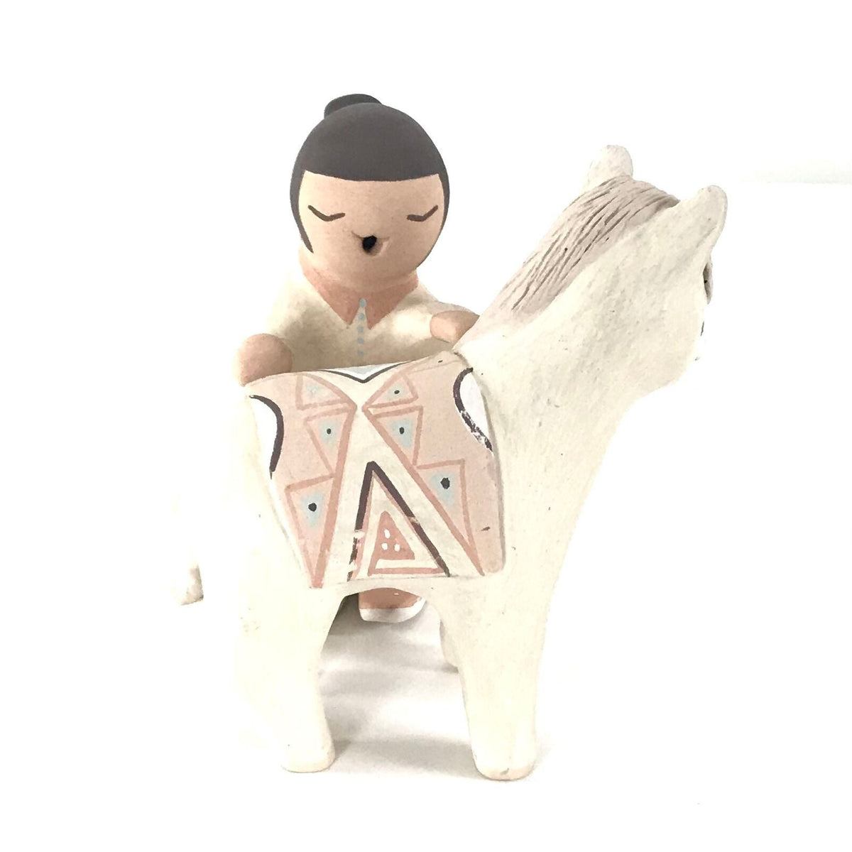 Stella Teller 2Pc Male and Horse Storyteller Figurine – Indian Pueblo Store